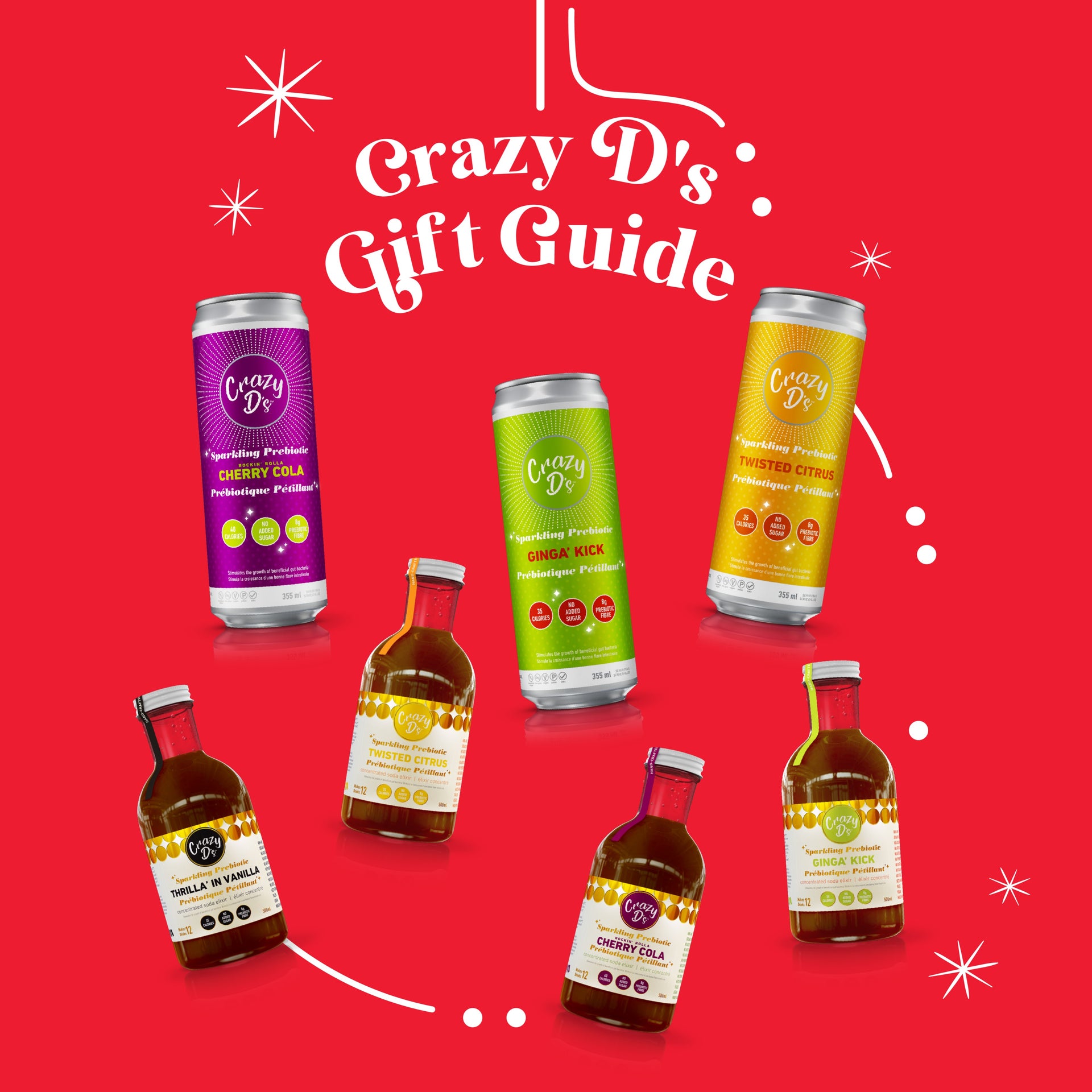 Crazy D's Holiday Gift Guide – Crazy D’s Sparkling Prebiotic Soda