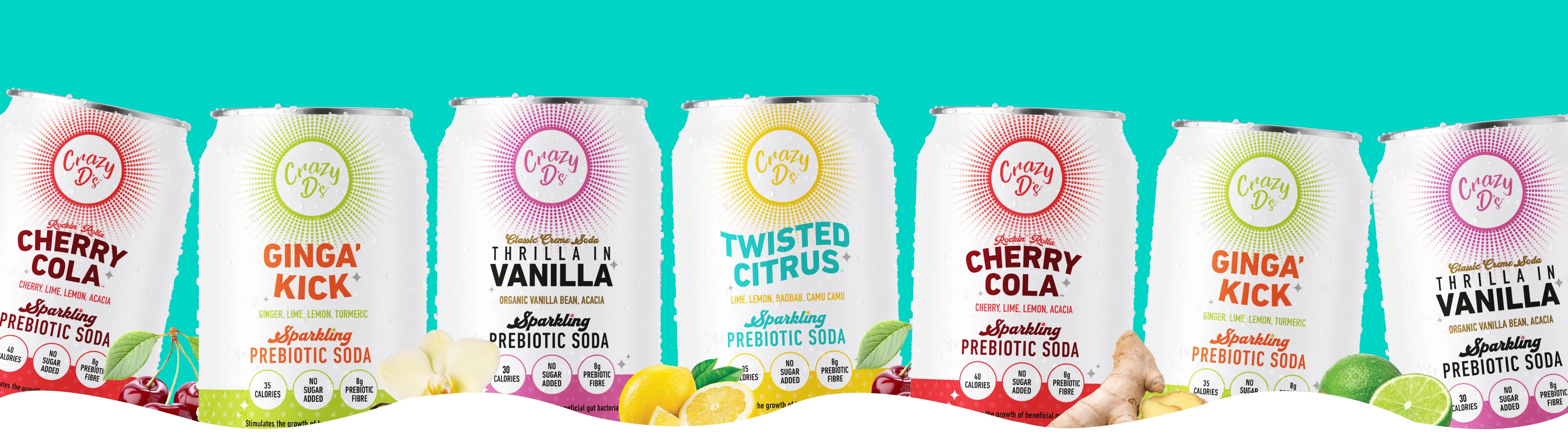 Crazy D's Gut-Healthy Soda Shop – Crazy D’s Sparkling Prebiotic Soda