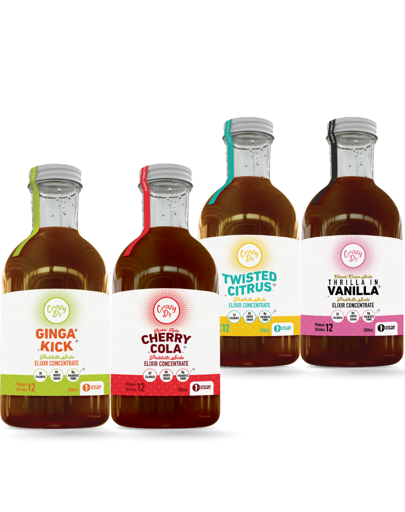 Crazy D's Sparkling Prebiotic Soda – Crazy D’s Sparkling Prebiotic Soda